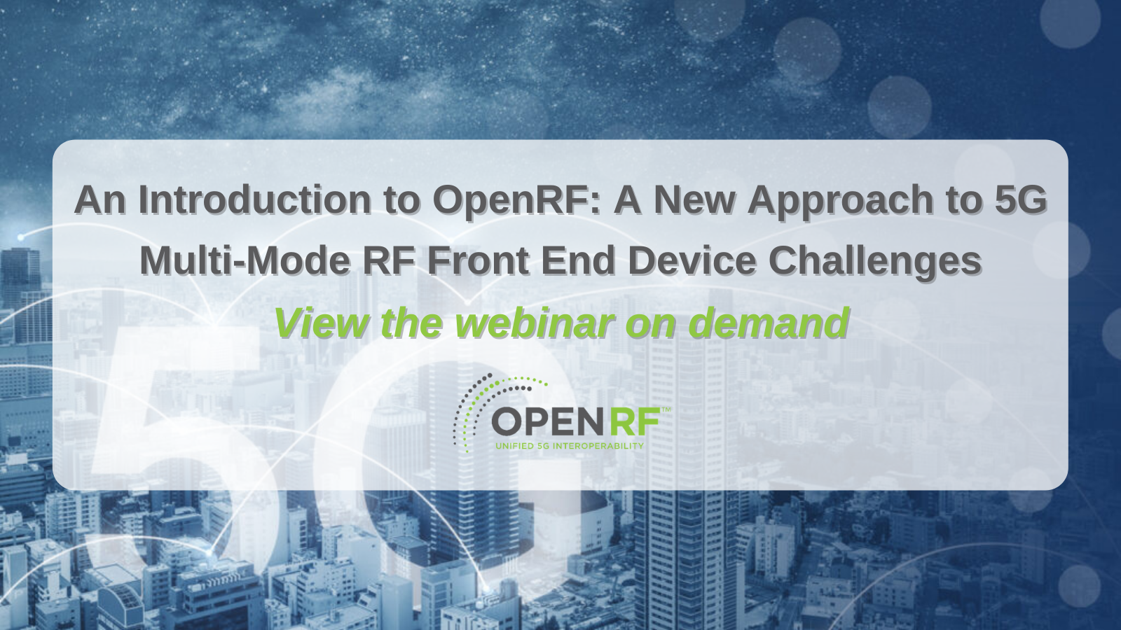 An Introduction to OpenRF